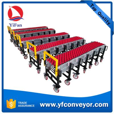 China Expandable Flexible Gravity Wheel Conveyor Machine for sale