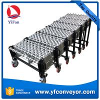 China Heavy Duty Gravity Flexible Steel Skate Wheel Conveyor,Warehouse Loading Unloading Conveyor for sale
