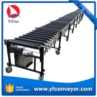 China Flexible Extendable Rubbered Roller Conveyor for sale
