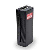 China Gigabit Power Over Ethernet Plus Injector, PoE+ (30W) Power Network Distances Up To 100M, Black for sale