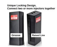 China 60W Gigabit PoE+ Injector,10/100/1000Mbps,PoE++ Injector Ethernet Adapter for sale