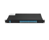 China 8 Channels DWDM Mux Demux, 100GHz with Monitor, Expansion and 1310nm Port LC/UPC, Dual Fiber for sale