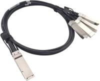China 5m 40G QSFP+ to 4xSFP+ Breakout DAC - 40GBASE-CR4 Passive Direct Attach Copper Twinax QSFP to SFP Cable for sale