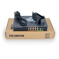 China Gigabit 8 PORT POE switch 150W power IEEE802.3af/at SN-PSE1008G poe network ethernet switch for sale