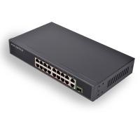 China 16 port POE switch with 250W IEEE802.3af/at 48V 16+2+1SFP megabit with gigabit uplink for sale