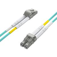 China OM3 LC to LC Fiber Patch Cable 3m(10ft) - Fiber Optic Cable Cord Multimode Duplex  50/125μm for sale
