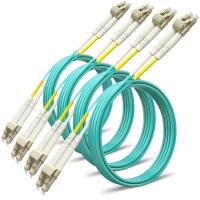 China LC to LC Duplex OM3 Multimode Fiber Patch Cable (50/125), 10G Gigabit Fiber Optic Cables, 2.0mm Fiber Optic Patch Cable for sale