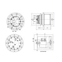 China TM06 9 Holes Final Drive Assy for SK50 E305.5 E306 GM05VL GM06VN PC45 PC50 PC55 PC56 ZX60 Travel Motor Assy for sale
