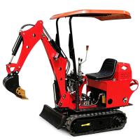 China ODM Diesel Red Mini Excavator Machine For Agricultural Garden Farm for sale