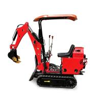 China ODM Diesel Red Mini Excavator Machine For Agricultural Garden Farm for sale