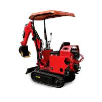 China ODM Diesel Red Mini Excavator Machine For Agricultural Garden Farm for sale