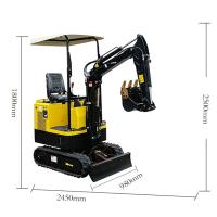 China 60 Liters Mini Small Digger Excavator For Farm Winery Agricultural Garden for sale