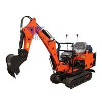 China Orange OEM Diesel Engine Mini Excavator Machine Small Excavators Digger For Farm Winery Agricultural Garden for sale