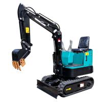 China Thunderstorm Green Diesel Engine Small Digger Mini Excavator Machine For Farm Winery Agricultural Garden for sale