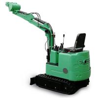 China OEM Spring Green Mini Small Digger Diesel Engine Mini Excavators For Farm Winery Agricultural Garden for sale