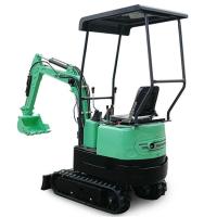 China OEM Spring Green Mini Small Digger Diesel Engine Mini Excavators For Farm Winery Agricultural Garden for sale