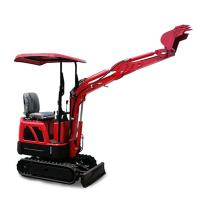 China OEM Red Small Digger Diesel Engine Mini Excavators For Farm Winery Agricultural Garden Excavator for sale