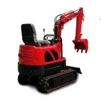 China OEM Red Small Digger Diesel Engine Mini Excavators For Farm Winery Agricultural Garden Excavator for sale