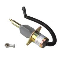 China BEST PRICE 24V SHUT OFF SOLENOID 3930234 DIESEL FUEL SHUT OFF SOLENOID VALVE FOR CUMMINS KOMATSU PC300-7 PC350-7 for sale