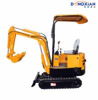 China Mini Excavator 0.8T Small Digger 1 Ton Farming Excavator With Rubber Track for sale