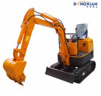China Mini Excavator 0.8T Small Digger 1 Ton Farming Excavator With Rubber Track for sale