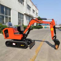 China Orange Color 1 Ton Mini Excavator With Rubber Track for sale