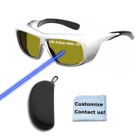 China Certified 190-510nm OD6 Laser Protection Goggles 450nm Anti Blue Light for Laser  Diode Machine Laser Safety Glasses Lenses for sale