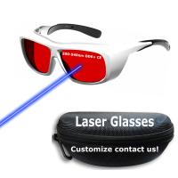 China Customizable 200-540nm 532nm OD6 Laser Protective Lenses Green Light Safety Glass Protection Goggle Eye Protection for Lasers for sale