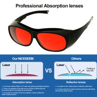 China Factory Direct Sale Anti Fog Scratch Resistant Laser Safety Glasses IPL 200-2000nm Safety Laser Goggles Over Glasses for sale
