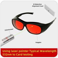 China Professional OD6 200nm-2000nm Wavelength Red Light Therapy Glasses UV Protection Fiber Lasers Hair Removal Laser Glasses Goggles for sale
