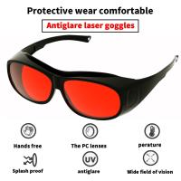 China Professional OD6 200nm-2000nm Wavelength Red Light Therapy Glasses UV Protection Fiber Lasers Hair Removal Laser Glasses Goggles for sale