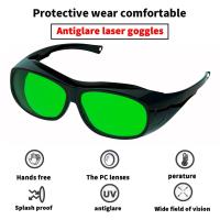 China OD5 OD7 1064nm Plastic Filter 808nm Safety Unioptics Laser Protective Glass Industry Blue Green Welding Protective Glasses for sale