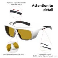 China 200-480nm 750-2000nm 10600 OD6 Laser Protective Goggles 450nm Fiber Nd YAG Laser  Diode Machine Laser Blocking Glasses for sale