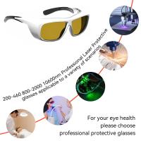 China 200-480nm 750-2000nm 10600 OD6 Laser Protective Goggles 450nm Fiber Nd YAG Laser  Diode Machine Laser Blocking Glasses for sale