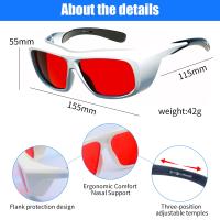 China CO2 200nm-2000nm CE EN207 Fiber Cutting Welding Goggles Eye Protection Protective Ipl Hair Removal Goggle Laser Safety Glasses for sale