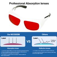 China 190-490nm Wholesale High Quality Eye Protection Laser  Protective  Eyewear Laser Industrial Safety Glasses for sale