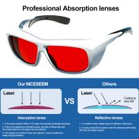 China Laser Welding Diode OD5 OD7 800-1100 Fiber Cutting Safety Glasses Anti-scratch Yag Protective Work Welding Laser Safety Glasses for sale