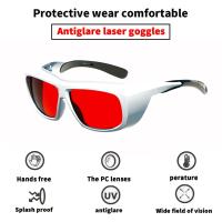 China Fiber Radiation CO2 Goggle Ndyag Red Bomper 190-450 1064nm Ipl Beauty Operator Laser Goggles Working Safety Glasses for sale