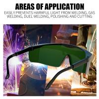 China 2024 Hot-selling 8 Degree Gray Eyewear Protective Eyes Helmets Weld Goggles Welding Glasses Welder for sale