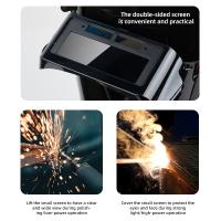 China Hot-selling Auto Darkening Helmet Heat-resistant Protective Eyes Face Double Protection Welding Hood Safety Welding Visor Shield for sale