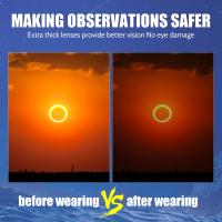 China Solar Eclipse Glasses Certified Safe Shades for Direct Sun Viewing Approved 2024 for sale