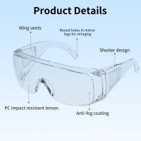 China CE Certified Safety Glasses Z87 Eye Protection Eyewear Work Safety Anti Fog Glasses with Side Shields Safety Spectacles for sale