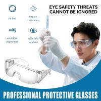 China ANSI Z87.1 Anti Fog Safety Glasses Clear Polycarbonate With Side Shields for Industrial Work Men Women for sale