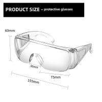 China ANSI Z87.1 Anti Fog Safety Glasses Clear Polycarbonate With Side Shields for Industrial Work Men Women for sale