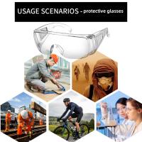 China ANSI Z87.1 Anti Fog Safety Glasses Clear Polycarbonate With Side Shields for Industrial Work Men Women for sale