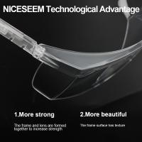 China Factory Supply Luxury Safety Shield Glasses Anti Scratch 110 Degree Angle Design Clear Safety Glasses for sale