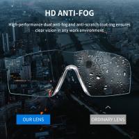 China Factory Supply Luxury Safety Shield Glasses Anti Scratch 110 Degree Angle Design Clear Safety Glasses for sale