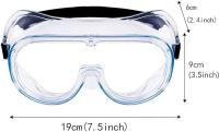 China Wide-Vision Adjustable Chemical Splash Eye Protection Soft Lightweight Eyewear Clear Lens Anti-Fog Protective Safety Goggles for sale