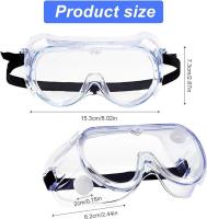 China Anti-Fog Protective Clear Lens Wide-Vision Adjustable Chemical Splash Eye Protection Soft Lightweight Safety Goggles Glasses for sale