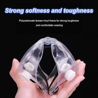 China Anti-Fog Protective Clear Lens Wide-Vision Adjustable Chemical Splash Eye Protection Soft Lightweight Safety Goggles Glasses for sale